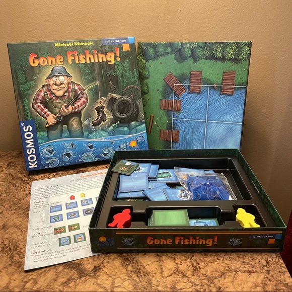 KOSMOS | Games | Gone Fishing Board Game Fishing Game By Kosmos | Poshmark